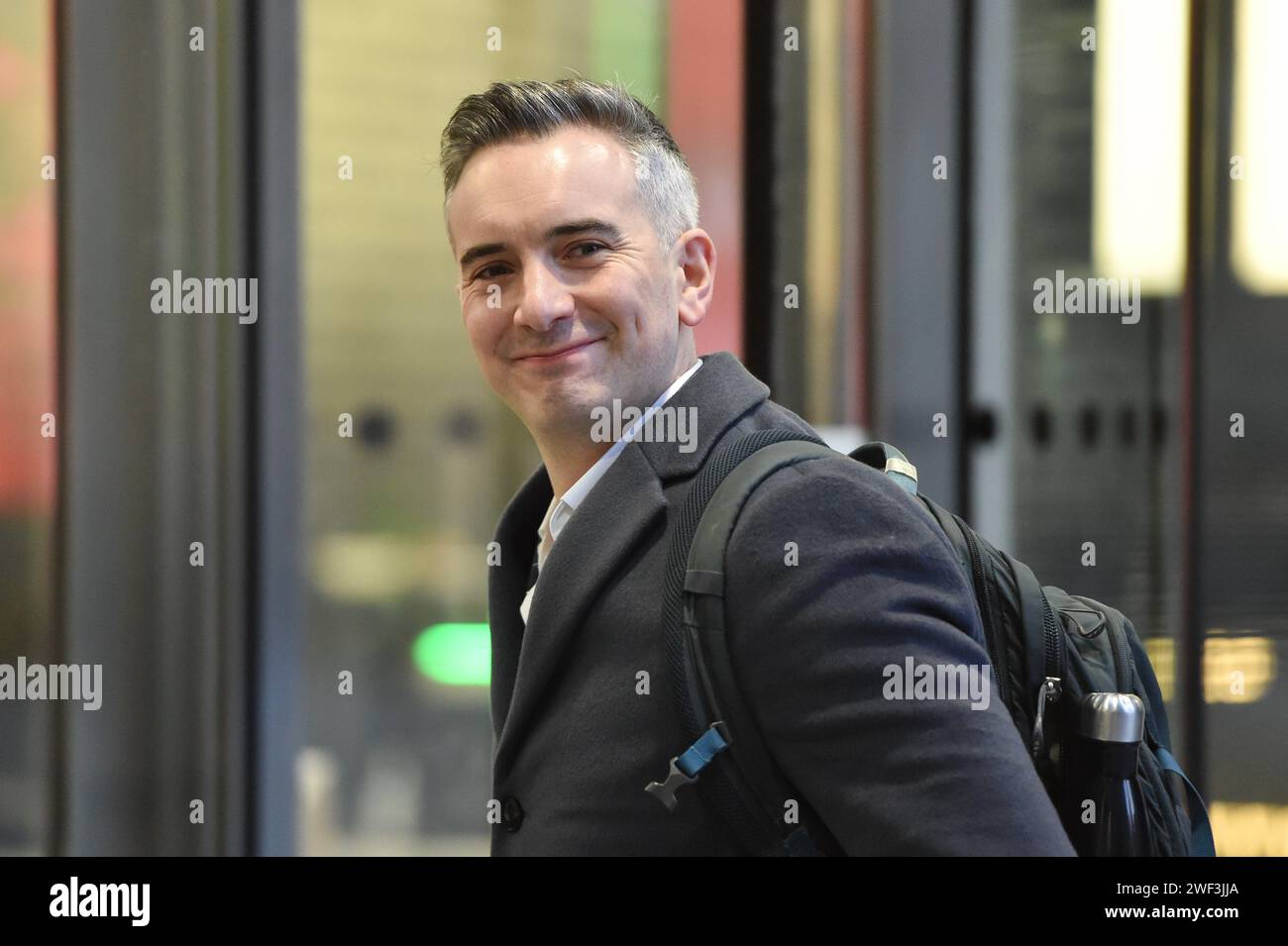 London, England, UK. 28th Jan, 2024. Journalist LUKE TRYL is seen ...