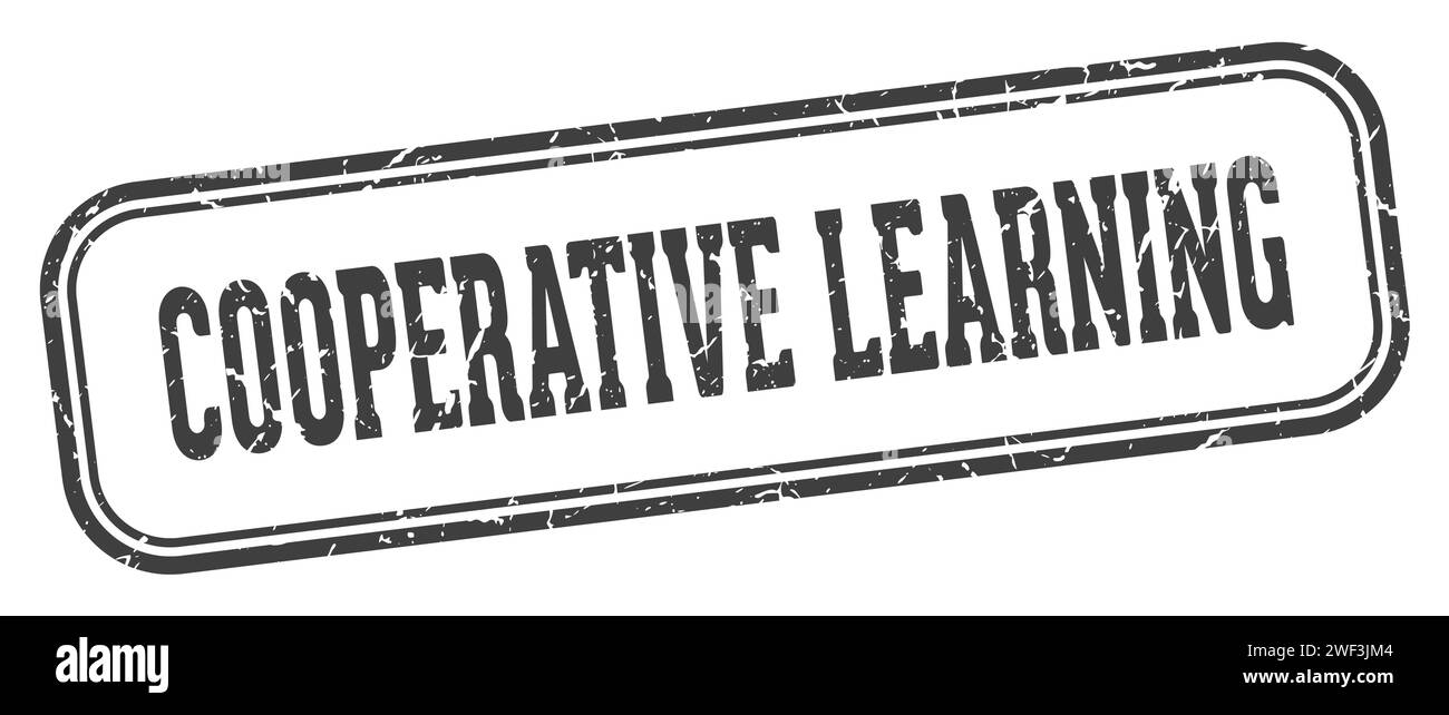 cooperative learning stamp. cooperative learning rectangular stamp ...