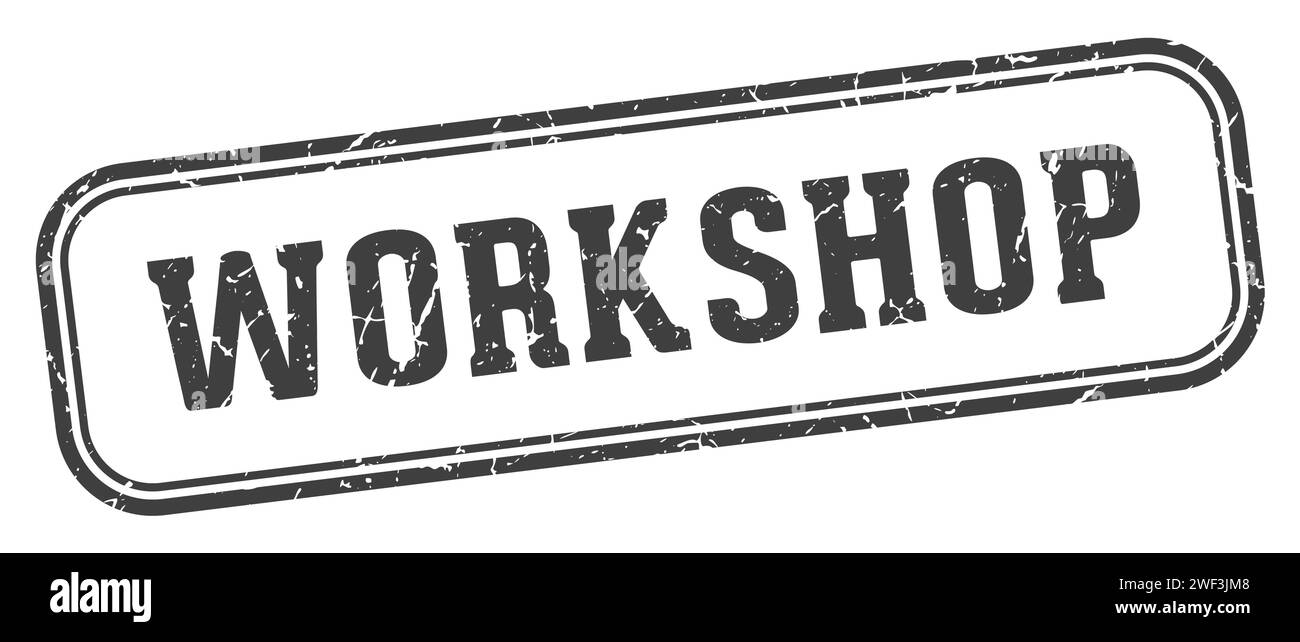 workshop stamp. workshop rectangular stamp isolated on white background ...