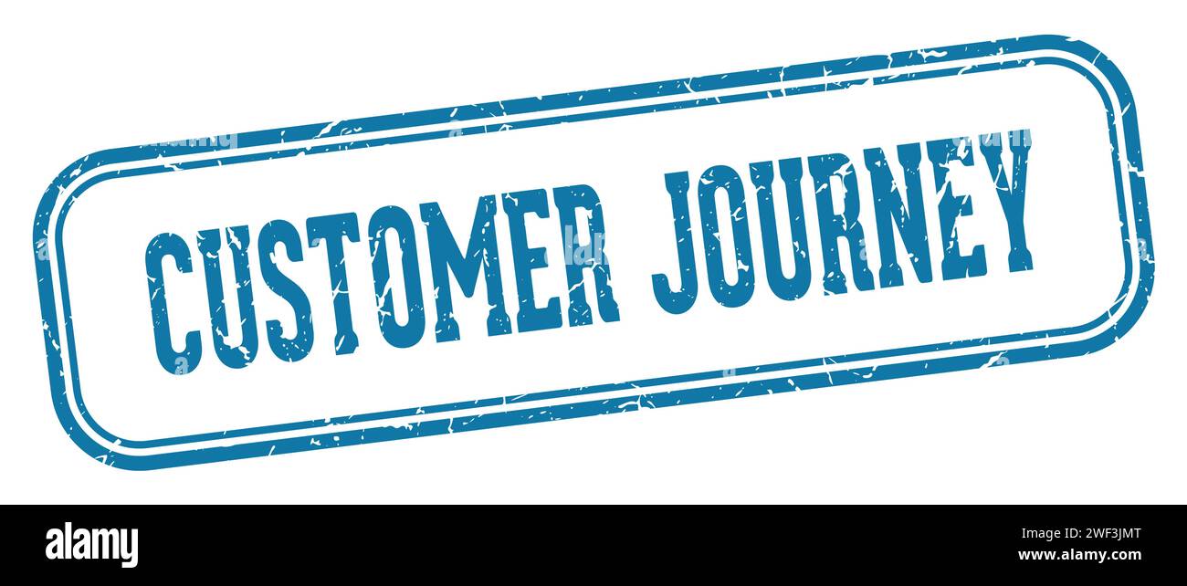 customer journey stamp. customer journey rectangular stamp isolated on white background Stock ...
