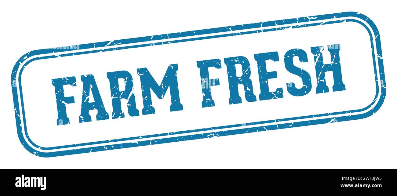 farm fresh stamp. farm fresh rectangular stamp isolated on white ...