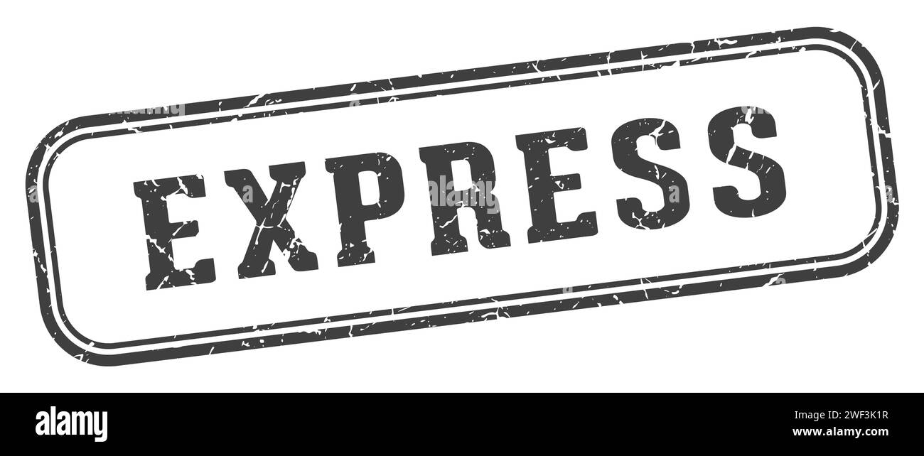 express stamp. express rectangular stamp isolated on white background ...