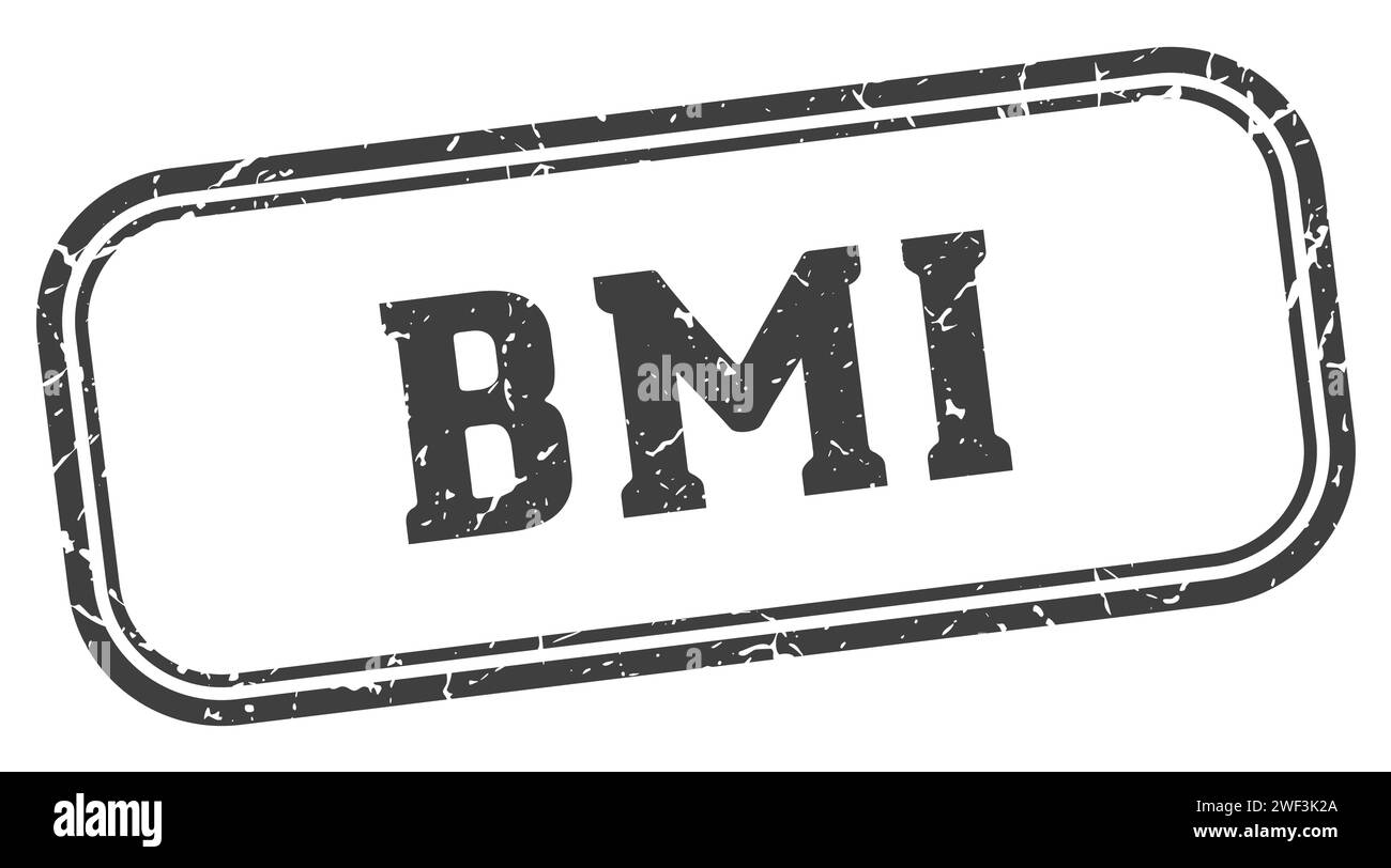 bmi stamp. bmi rectangular stamp isolated on white background Stock ...