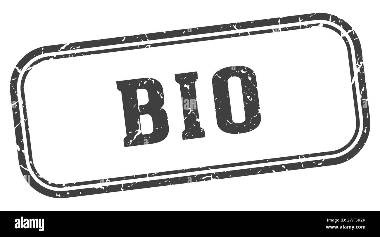 bio stamp. bio rectangular stamp isolated on white background Stock ...
