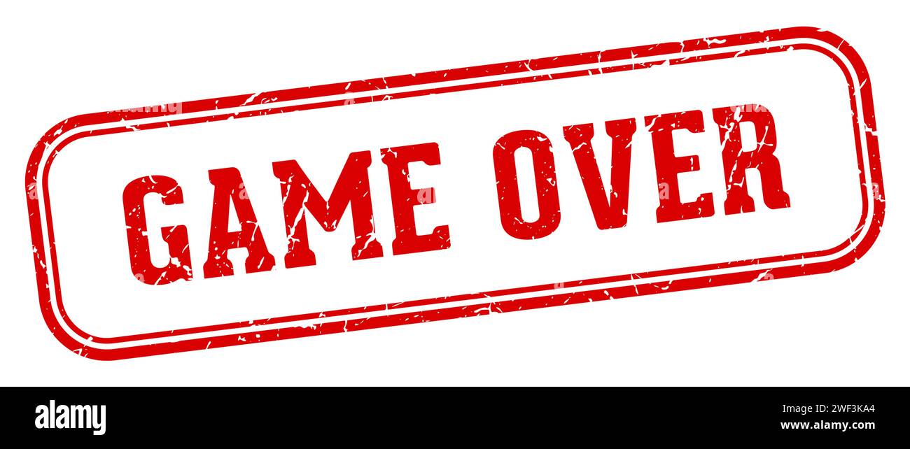 Game over red grunge Stock Vector Images - Alamy