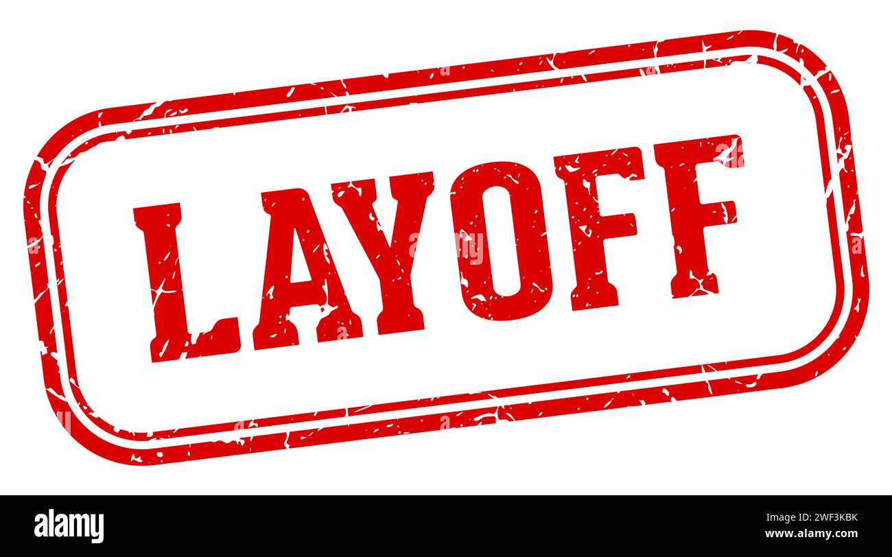 layoff stamp. layoff rectangular stamp isolated on white background ...