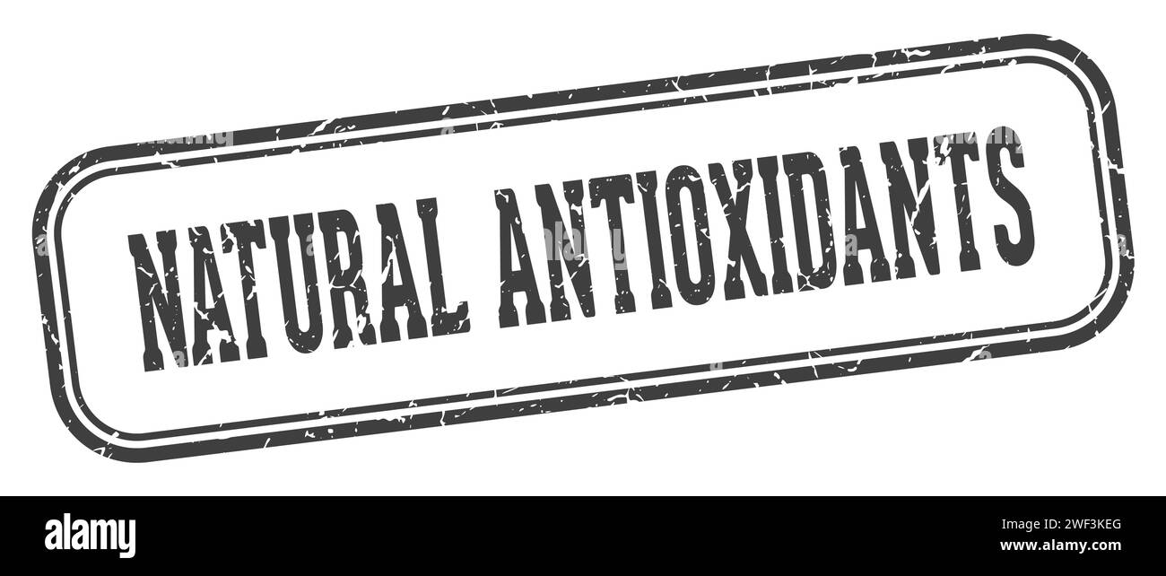 natural antioxidants stamp. natural antioxidants rectangular stamp ...
