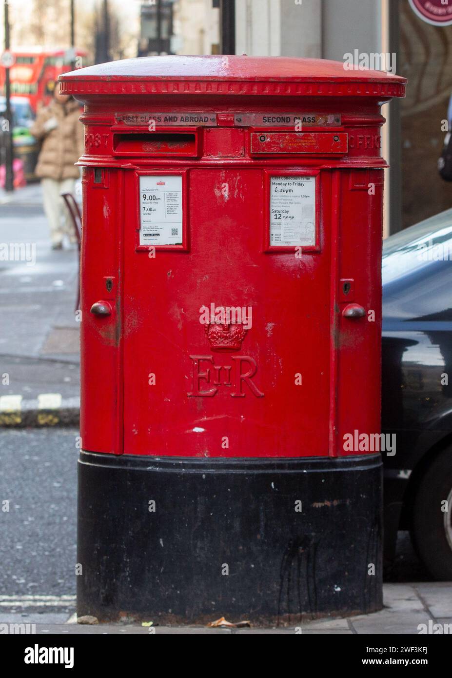 London, England, UK. 28th Jan, 2024. A mailbox in central London ...