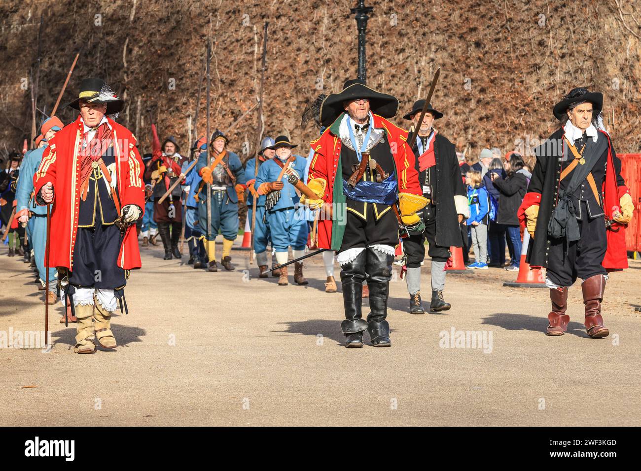 London, UK. 28th Jan, 2024. The procession is led by the Lord General ...