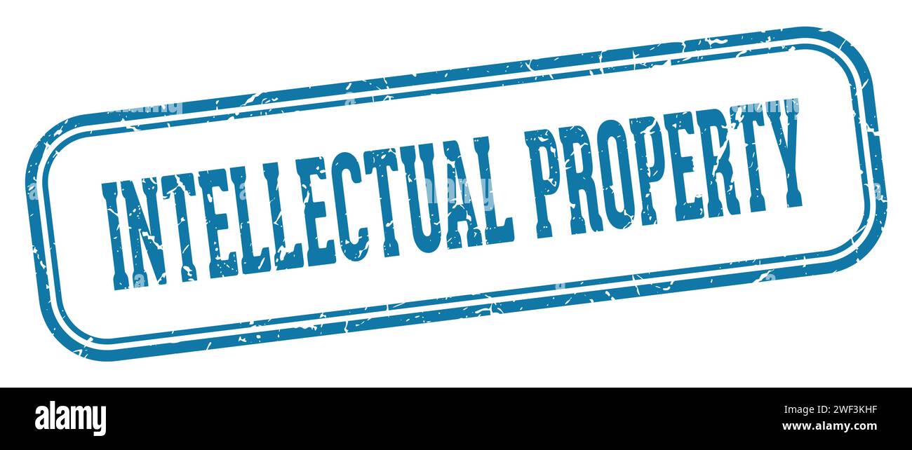 intellectual property stamp. intellectual property rectangular stamp ...