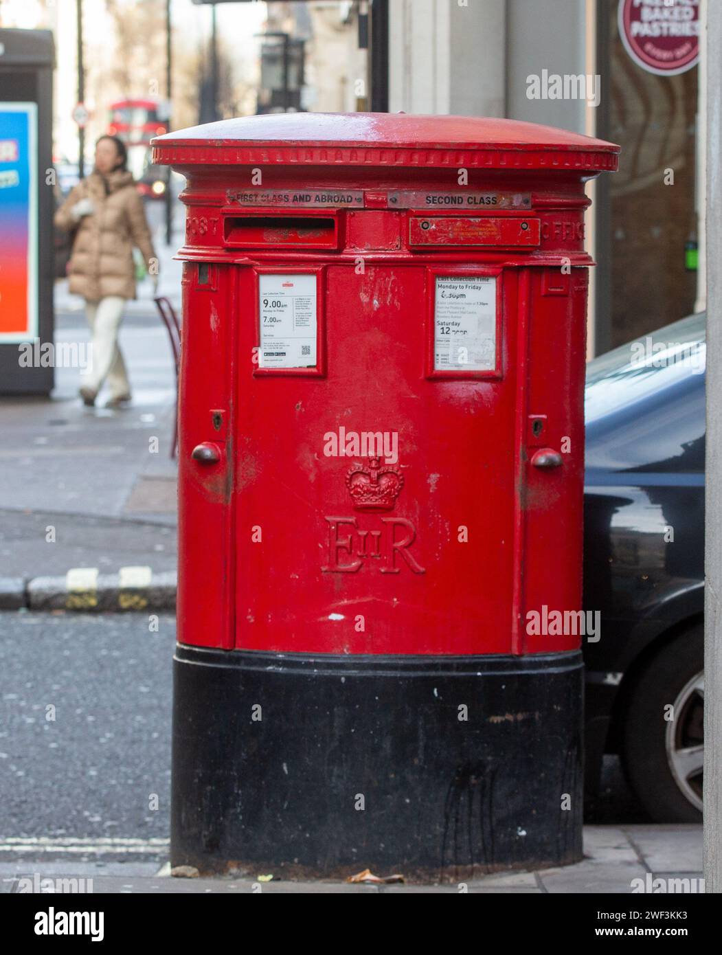 London, England, UK. 28th Jan, 2024. A mailbox in central London ...
