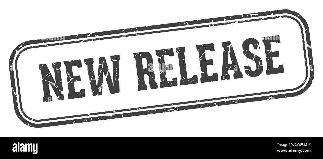 new release stamp. new release rectangular stamp isolated on white ...