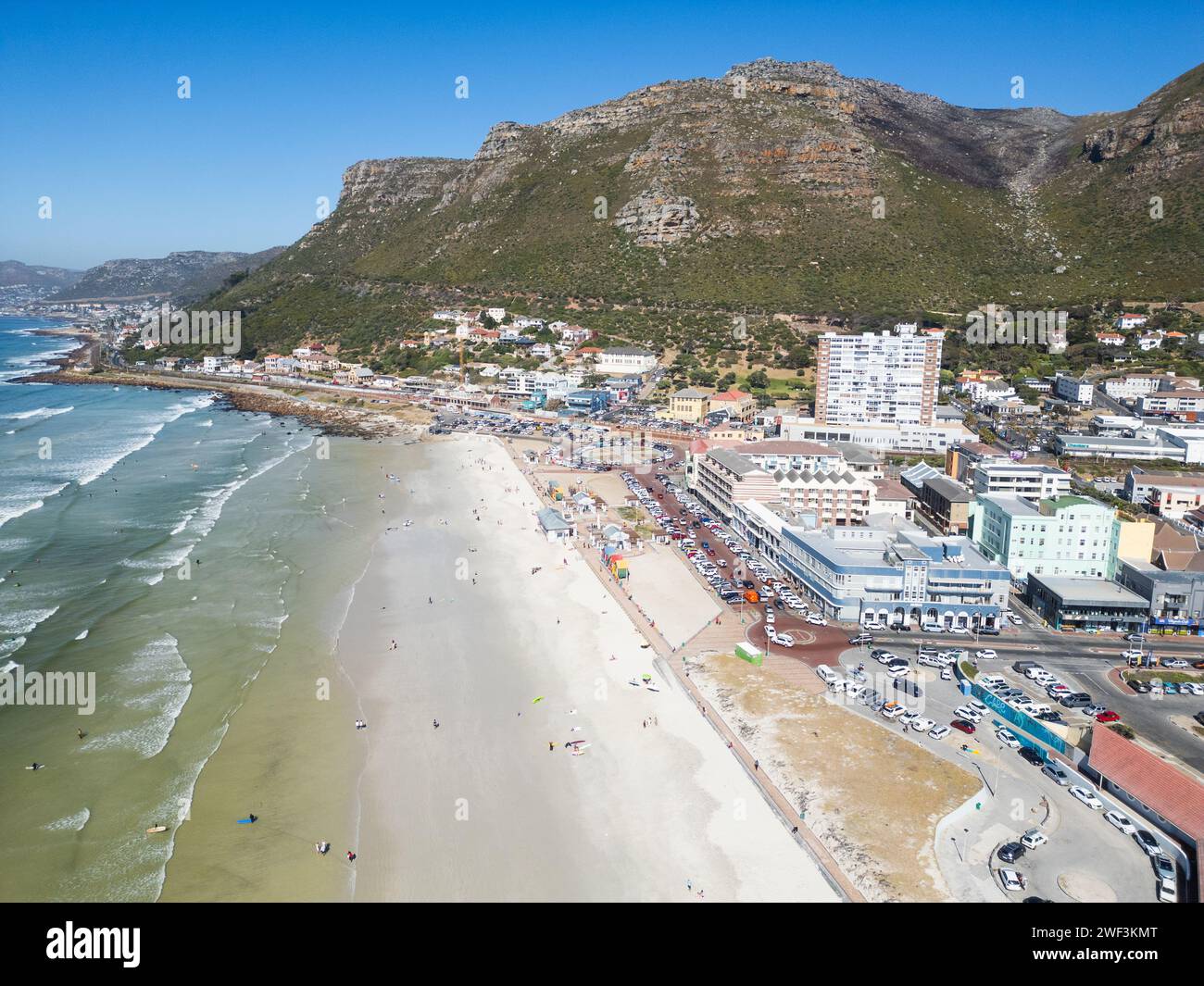 Muizenberg Beach, Muizenberg, Cape Town, South Africa Stock Photo - Alamy