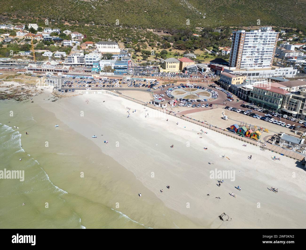Muizenberg Beach, Muizenberg, Cape Town, South Africa Stock Photo - Alamy