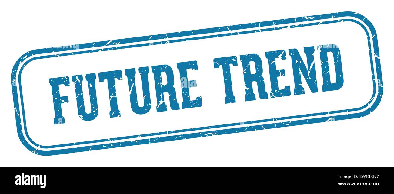 future trend stamp. future trend rectangular stamp isolated on white ...