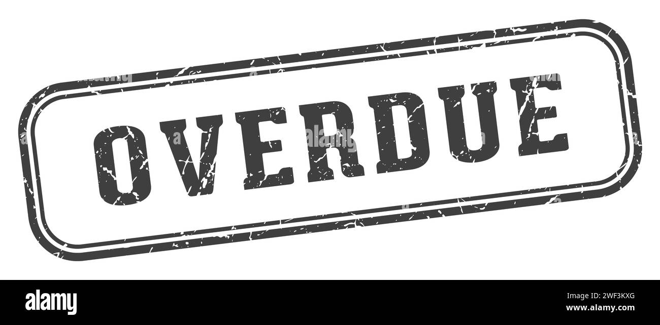 Overdue stamp Black and White Stock Photos & Images - Alamy