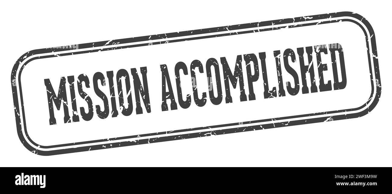 mission accomplished stamp. mission accomplished rectangular stamp ...