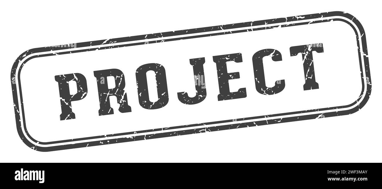 project stamp. project rectangular stamp isolated on white background ...