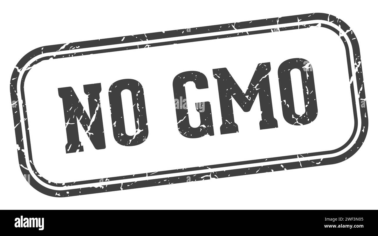 no gmo stamp. no gmo rectangular stamp isolated on white background Stock Vector Image & Art - Alamy