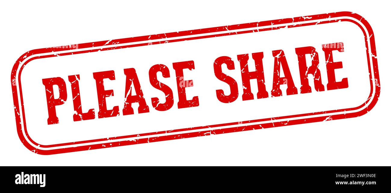 please share stamp. please share rectangular stamp isolated on white ...