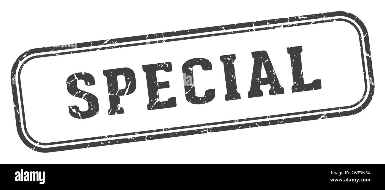 special stamp. special rectangular stamp isolated on white background ...