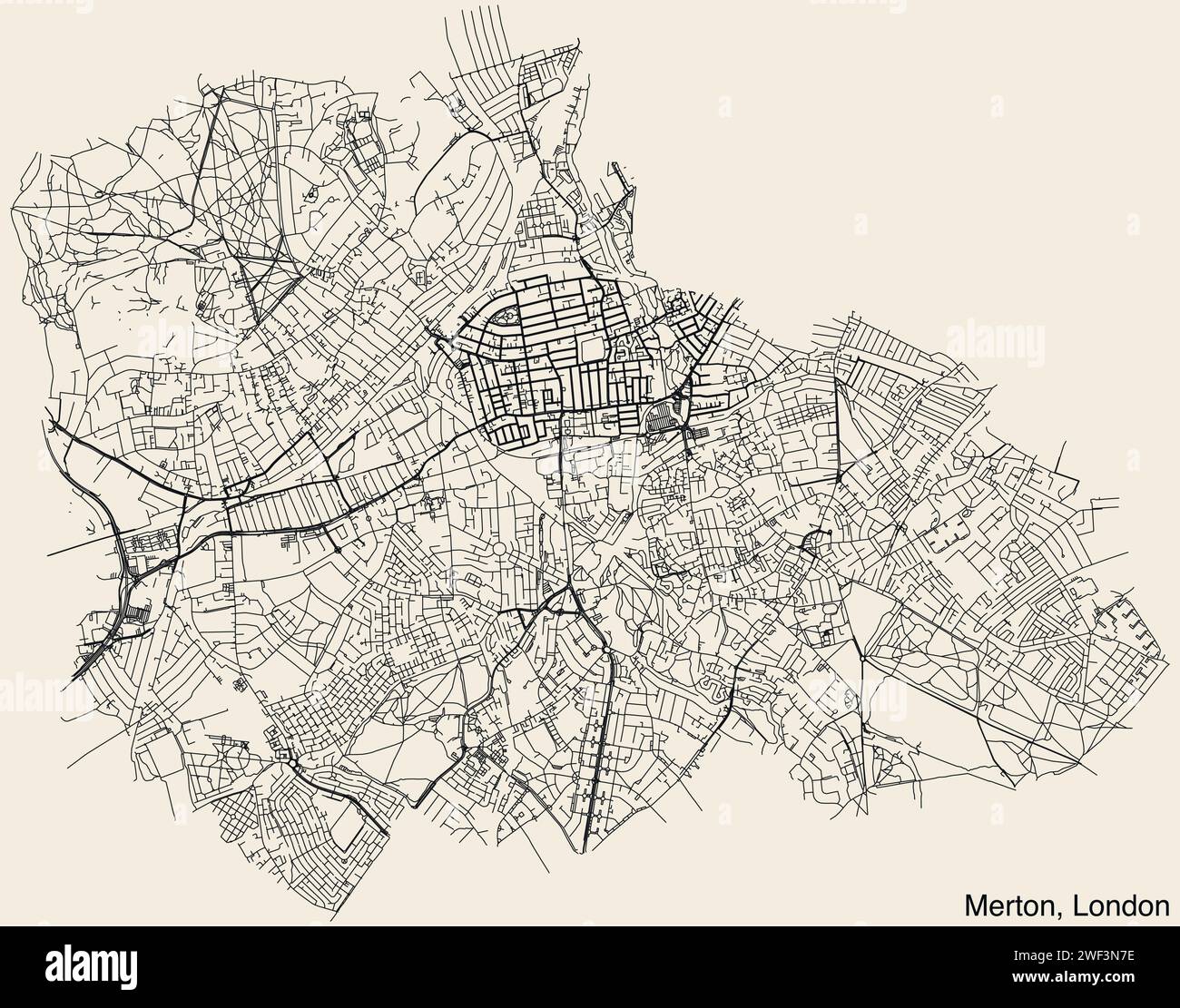 Merton road Stock Vector Images - Alamy