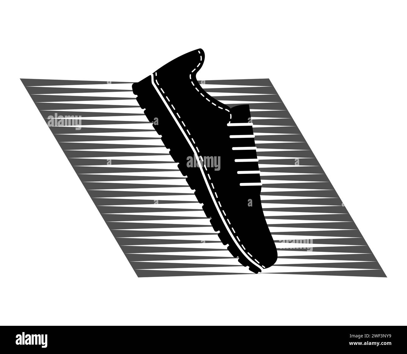 Sneaker silhouette. Vector illustration Stock Vector Image & Art - Alamy