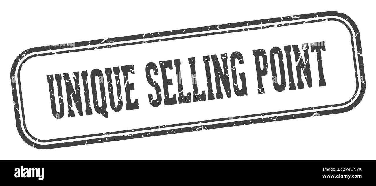 unique selling point stamp. unique selling point rectangular stamp ...