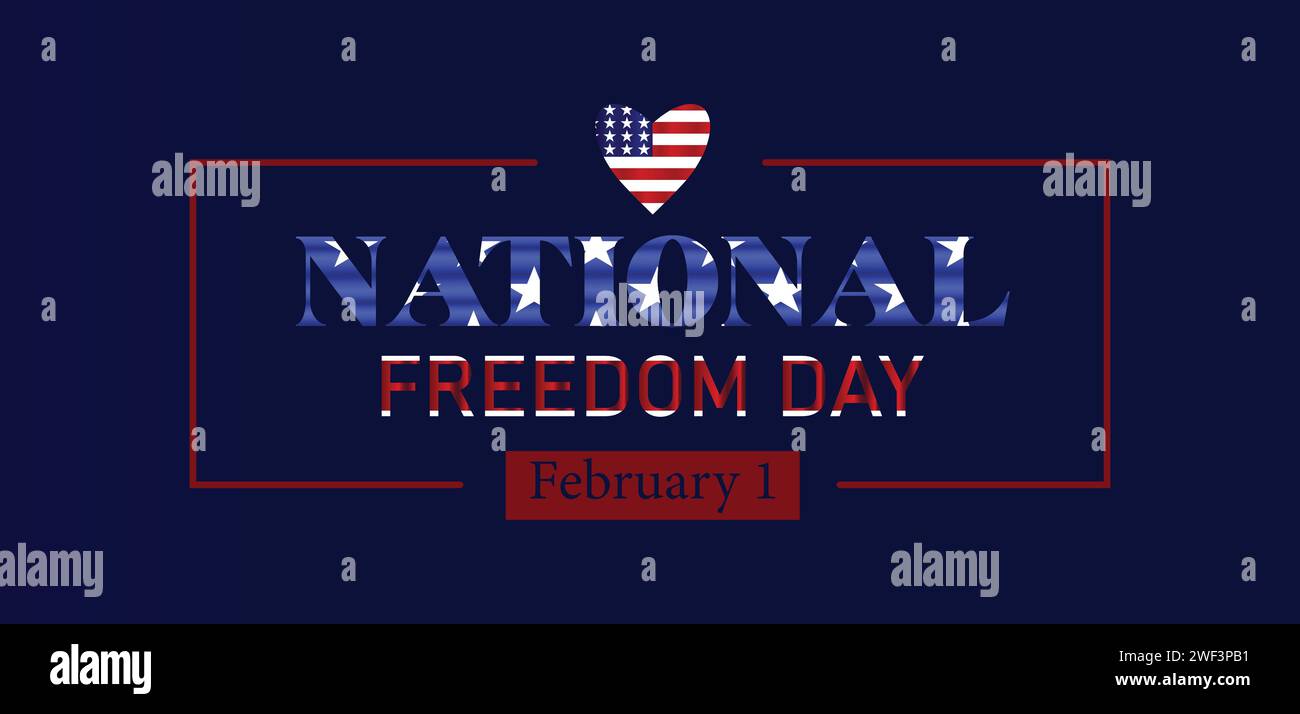 National Freedom Day text ilustration design Stock Vector Image & Art ...