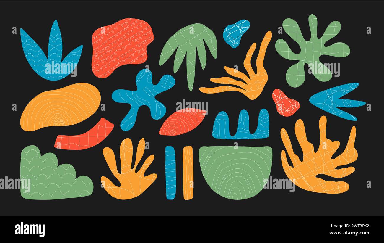 simple abstract vector geometric textured objects Stock Vector Image ...