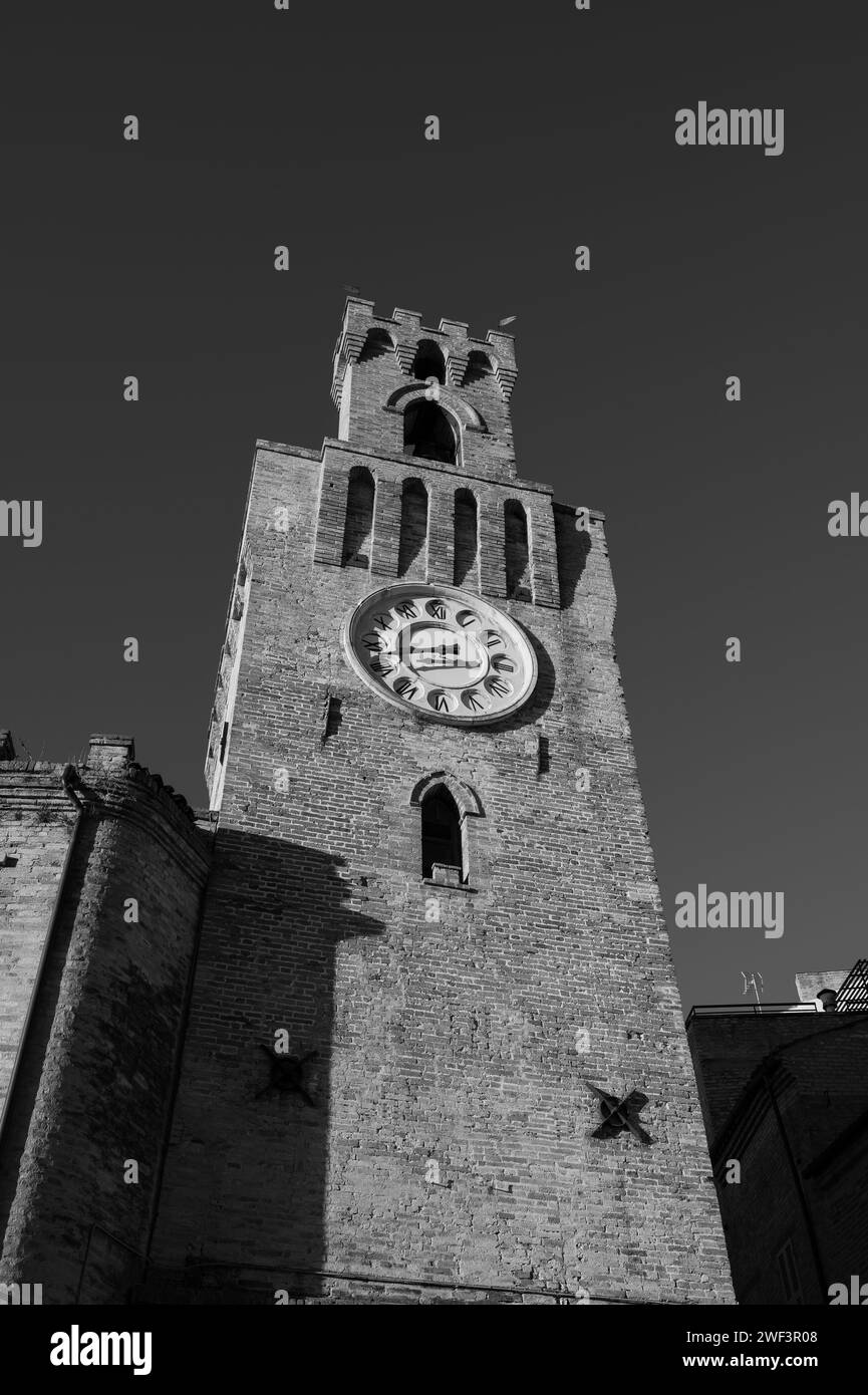 Once a civic tower. It dates back to 1300. Surmounted by a small bell ...