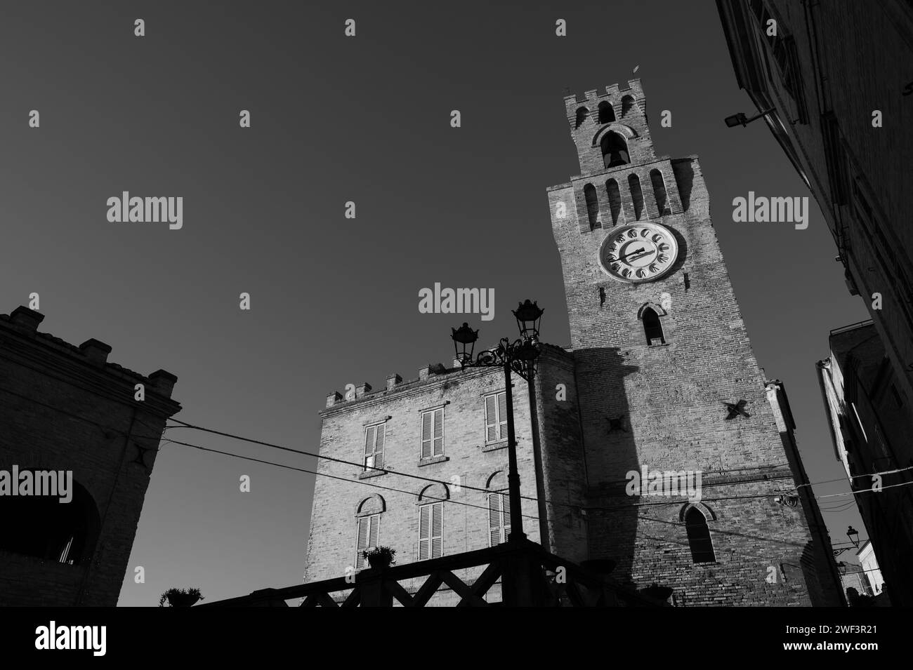 Medieval tower perspective Black and White Stock Photos & Images - Alamy