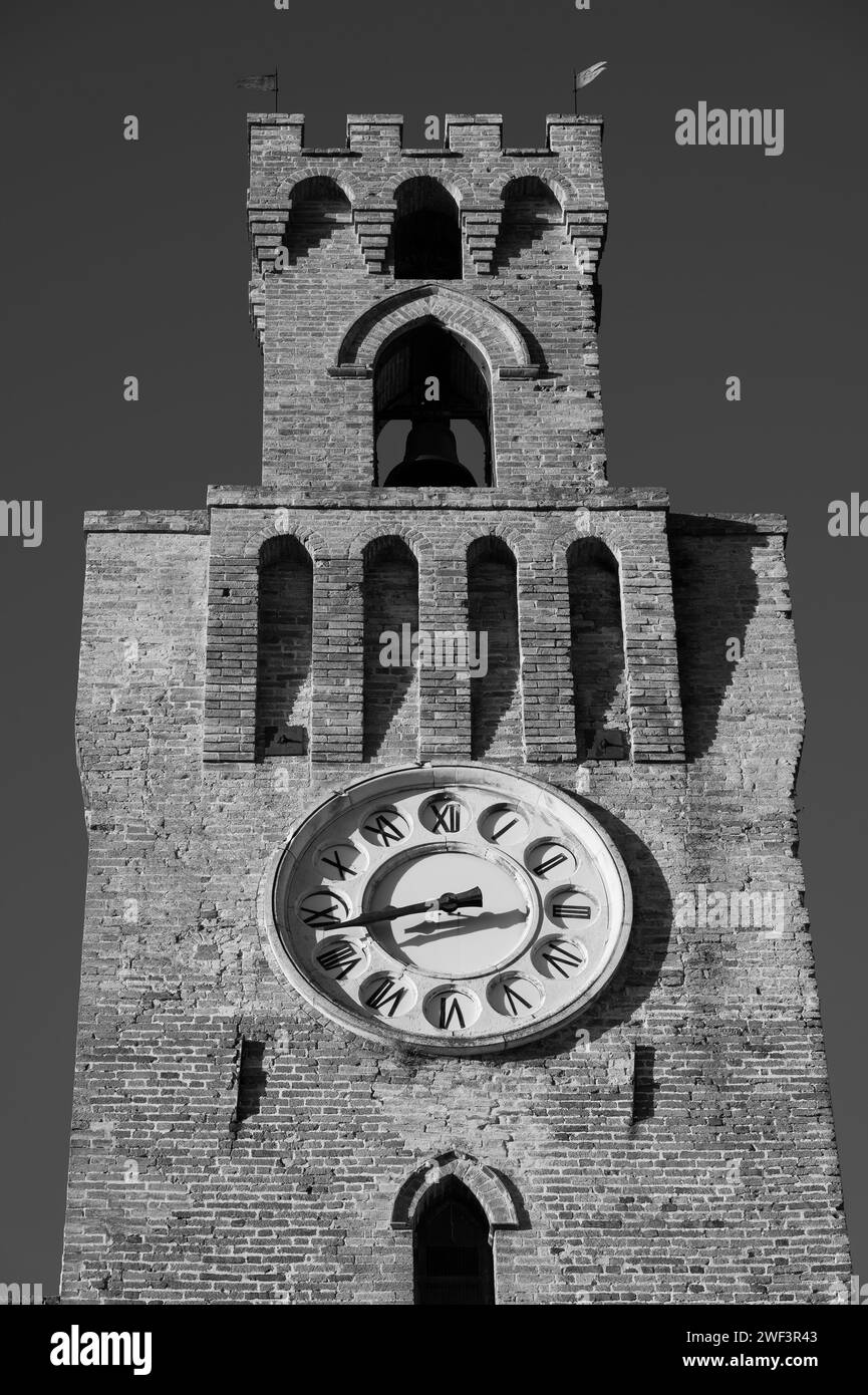 Once a civic tower. It dates back to 1300. Surmounted by a small bell ...