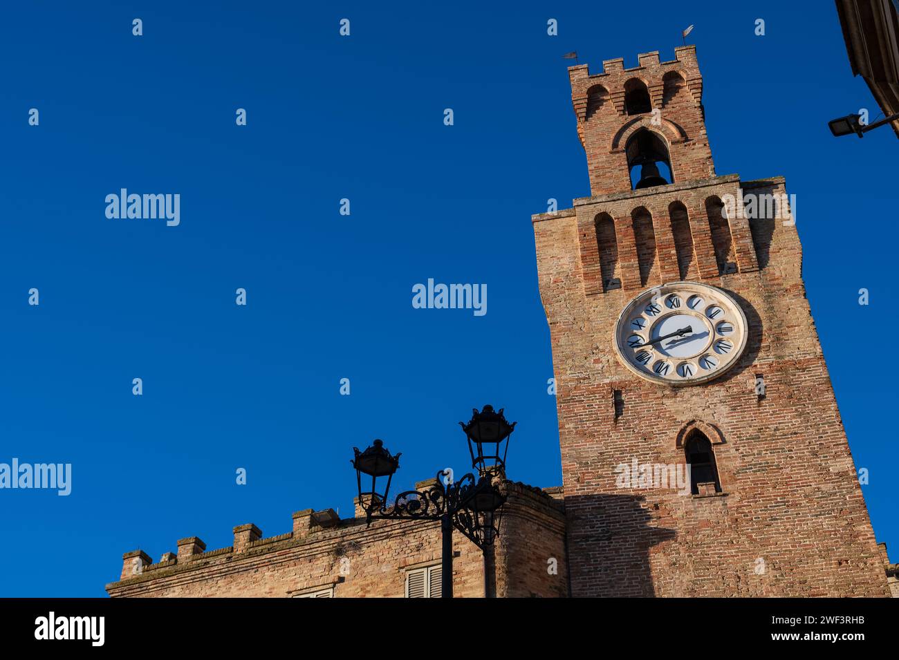 Once a civic tower. It dates back to 1300. Surmounted by a small bell ...