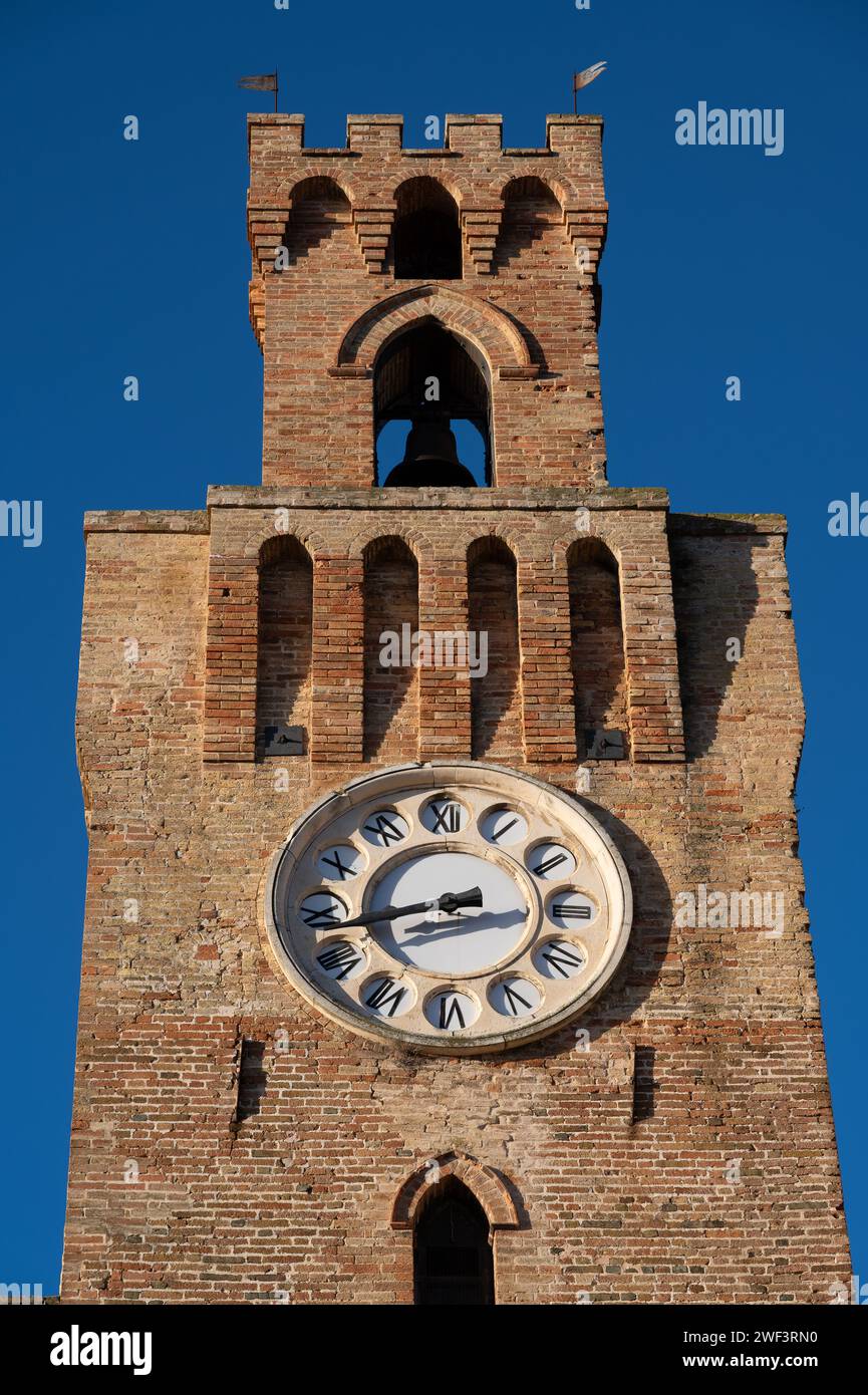 Once a civic tower. It dates back to 1300. Surmounted by a small bell ...