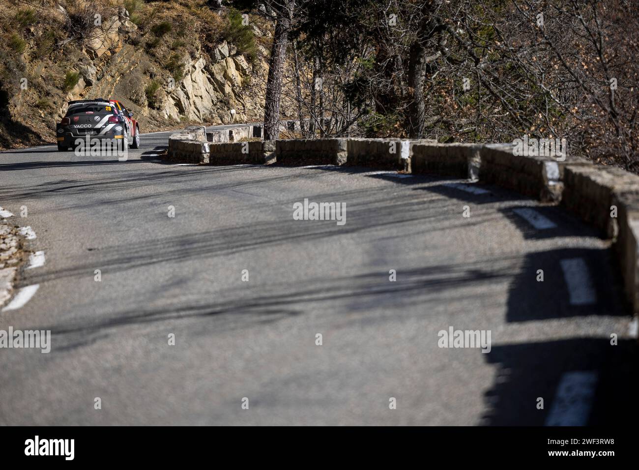 Gap, France. 28th Jan, 2024. 20 ROSSEL Yohan, DUNAND Arnaud, Citroen C3 ...