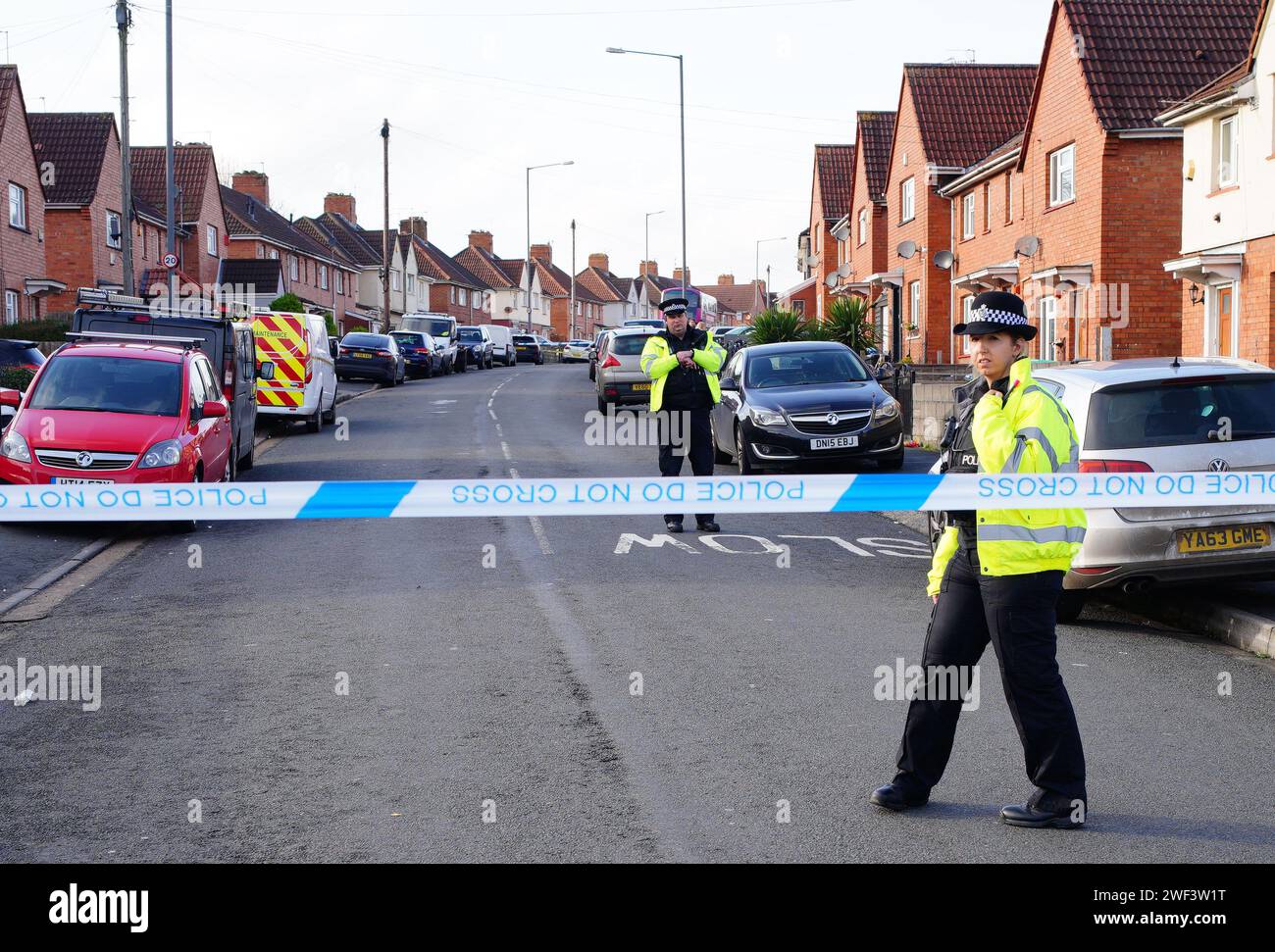 Police at the scene in south Bristol where two teenage boys, aged 15 ... Police at the scene in south Bristol where two teenage boys, aged 15 ...