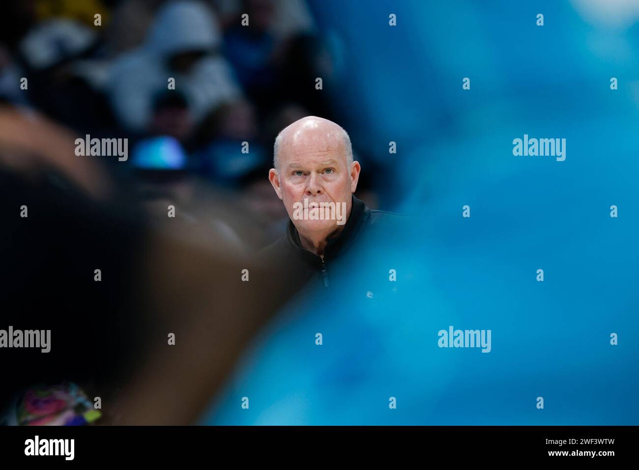 Charlotte Hornets head coach Steve Clifford watches as the Hornets play ...