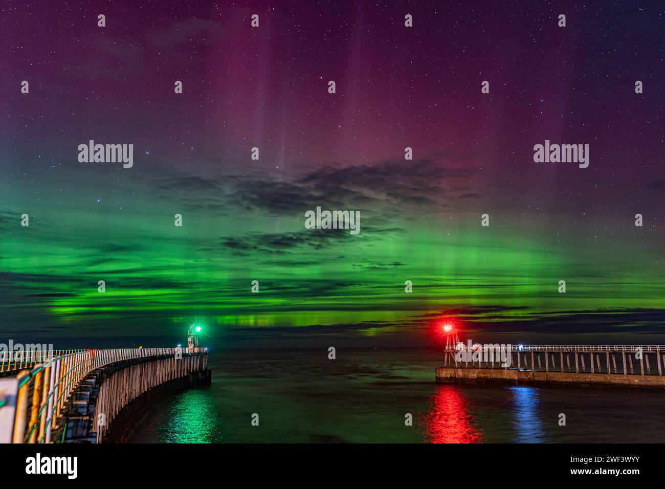 Aurora Borealis also know as the Northern Lights dazzles the North ...