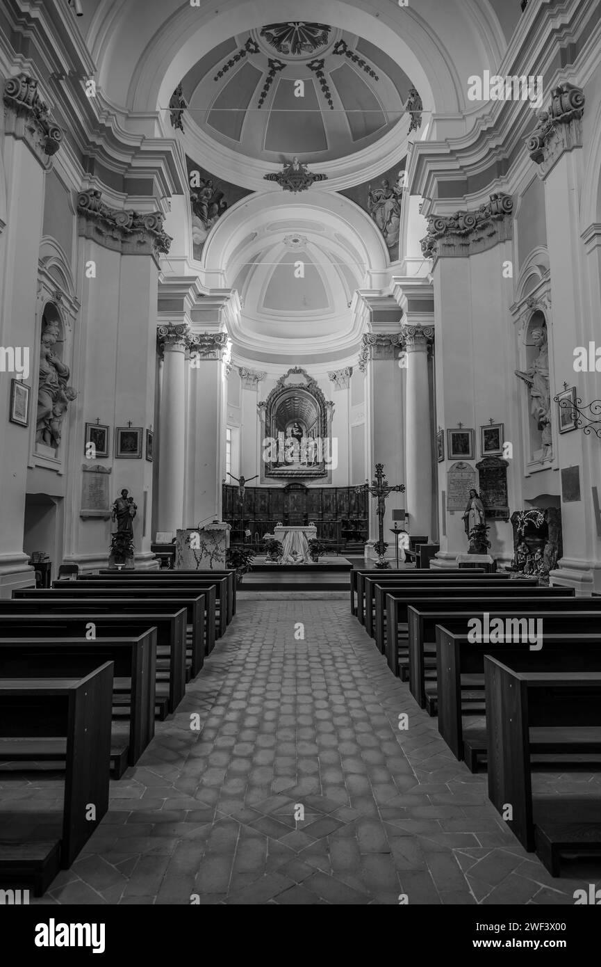Late baroque style church Black and White Stock Photos & Images - Alamy