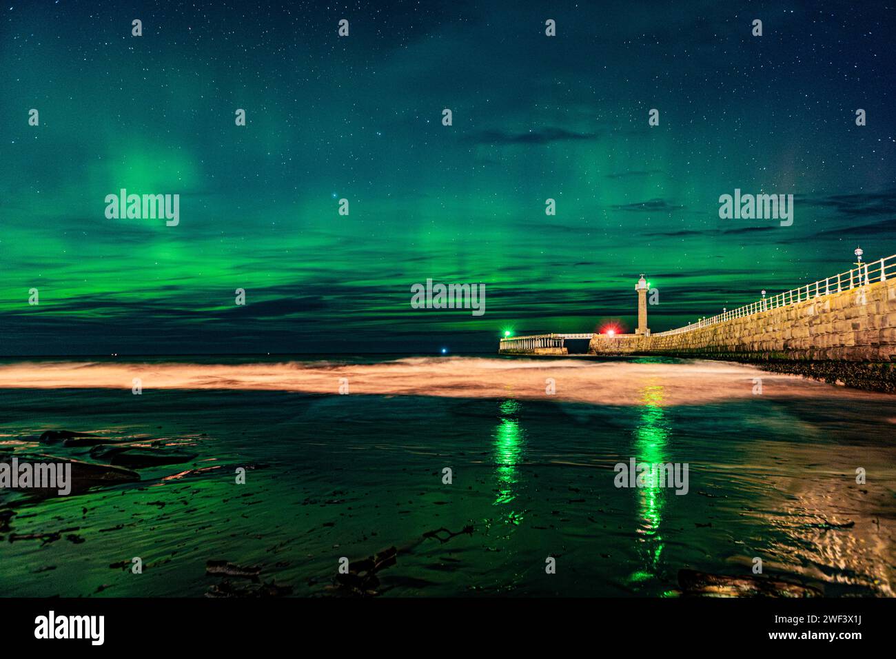 Aurora Borealis also know as the Northern Lights dazzles the North ...