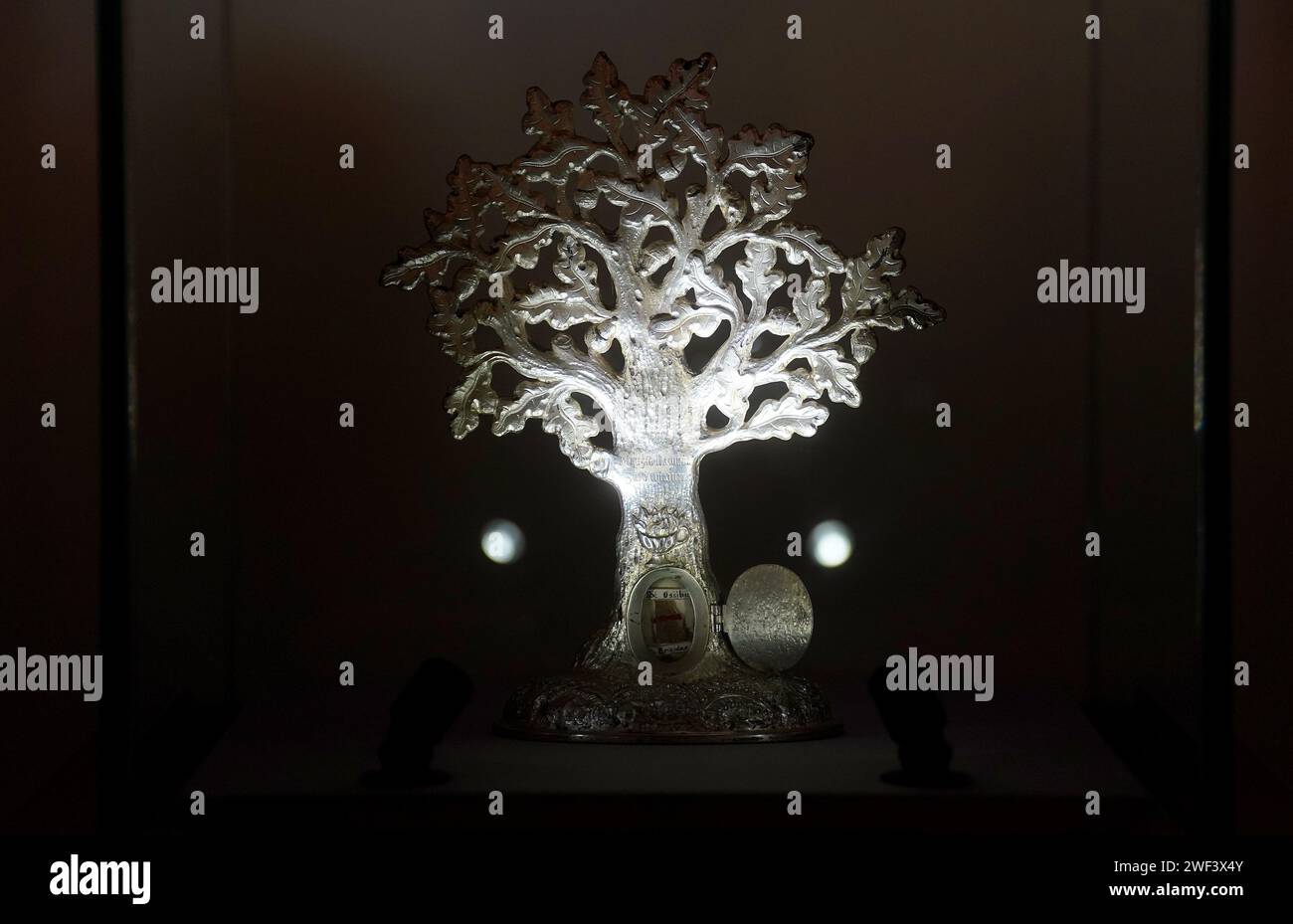 A relic of St. Brigid on display in St. Brigid's Parish Church in ...