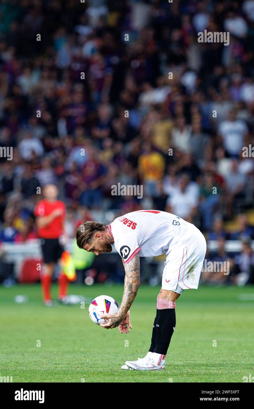 Barcelona, Spain. 29th Sep, 2023. Sergio Ramos in action during the ...