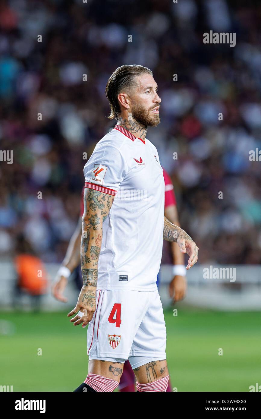 Barcelona, Spain. 29th Sep, 2023. Sergio Ramos in action during the ...