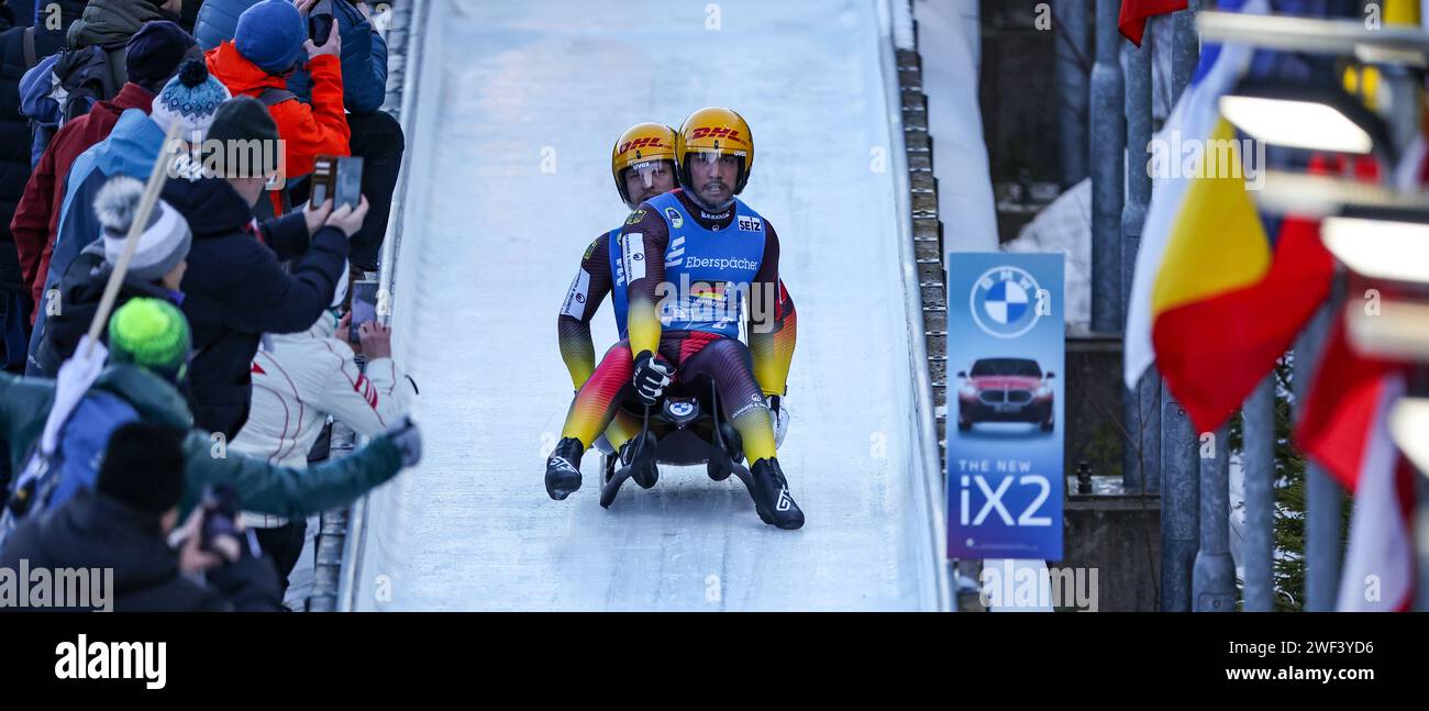 Altenberg, Germany. 28th Jan, 2024. Luge, World Championship Team Relay ...