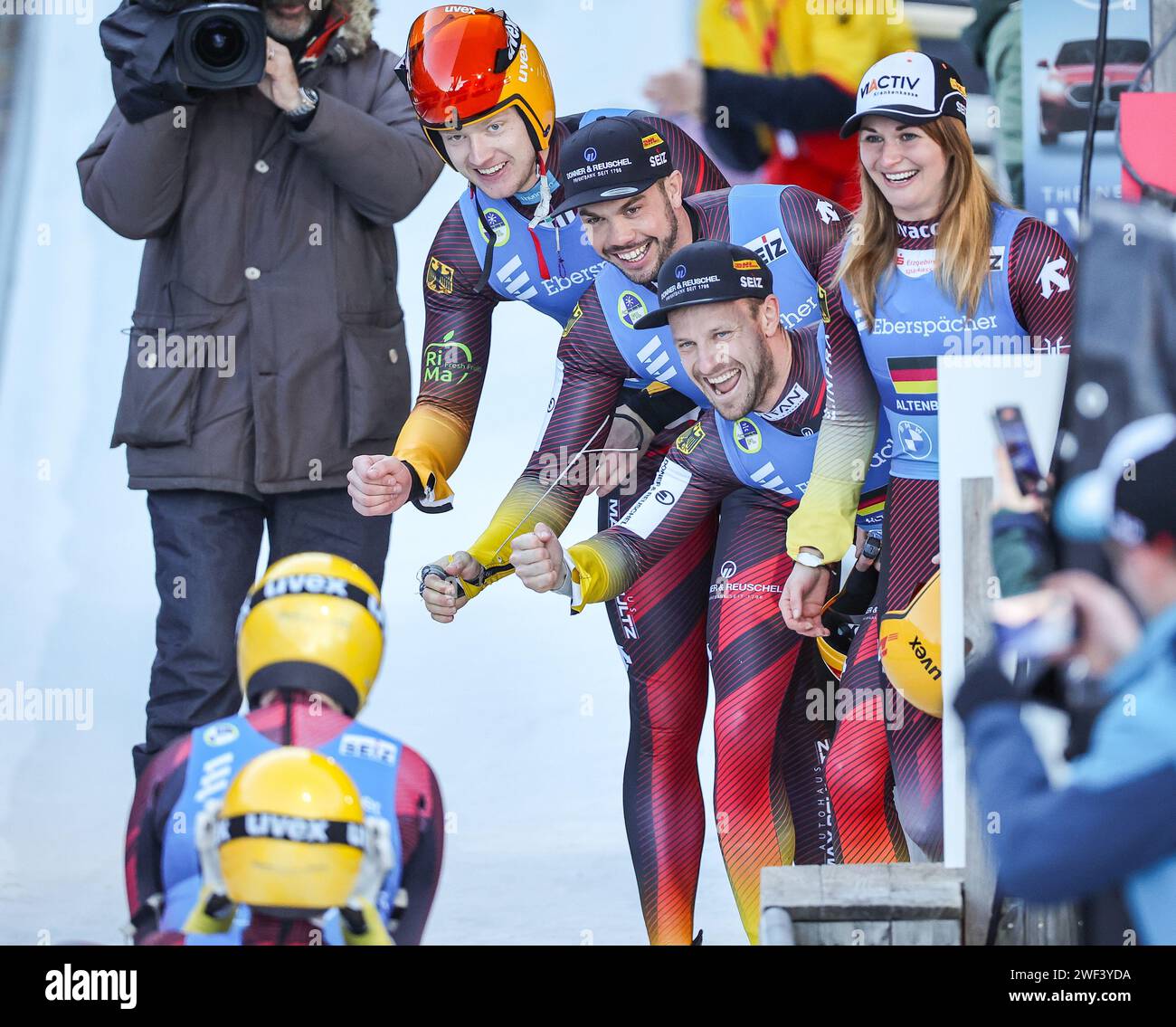 Altenberg, Germany. 28th Jan, 2024. Luge, World Championships Team ...