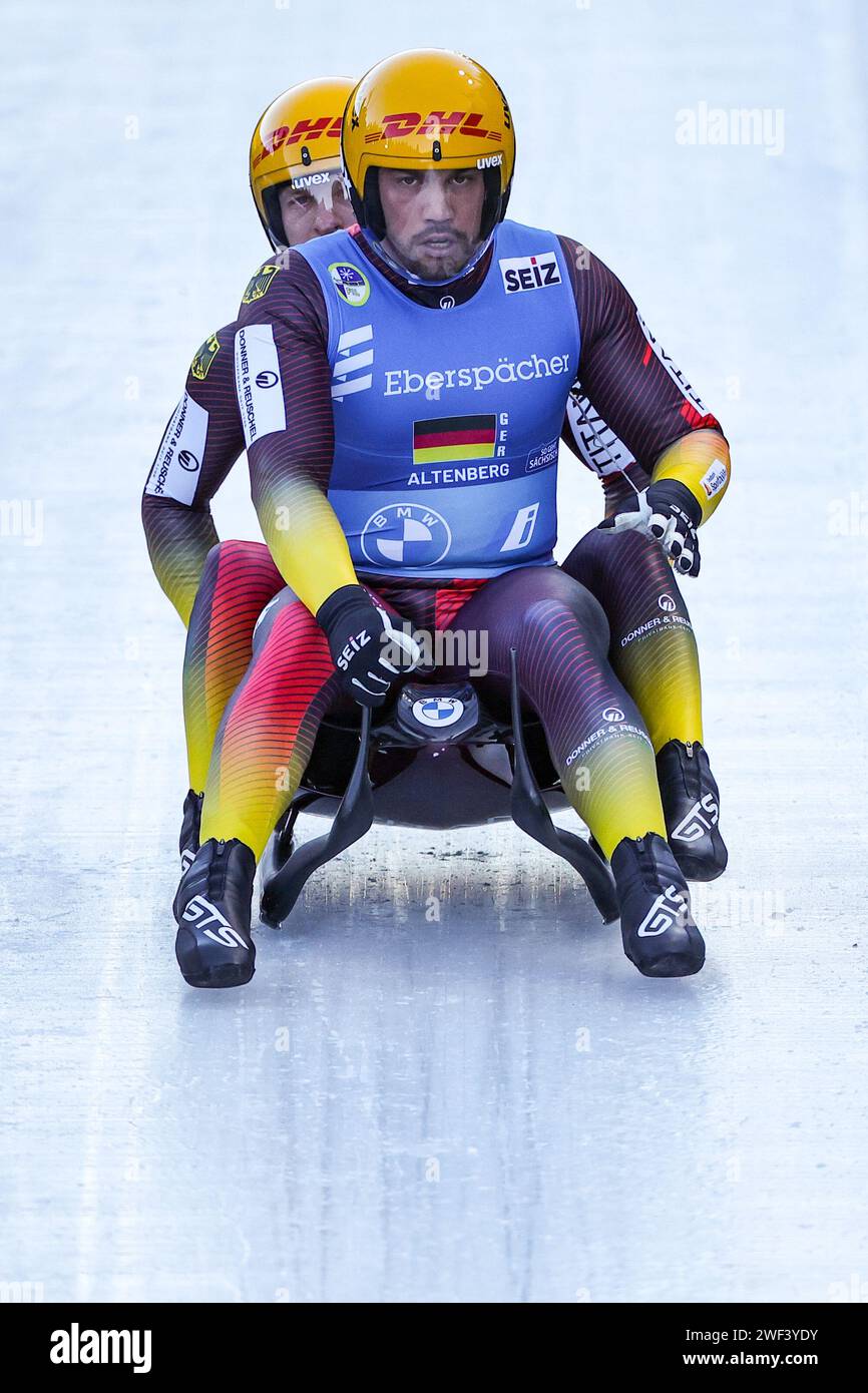 Altenberg, Germany. 28th Jan, 2024. Luge, World Championship Team Relay ...