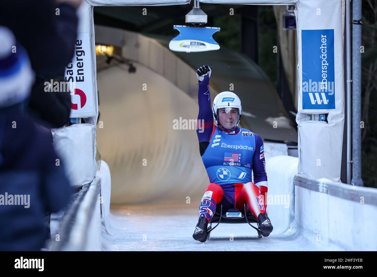 Altenberg, Germany. 28th Jan, 2024. Luge, World Championship Team Relay ...
