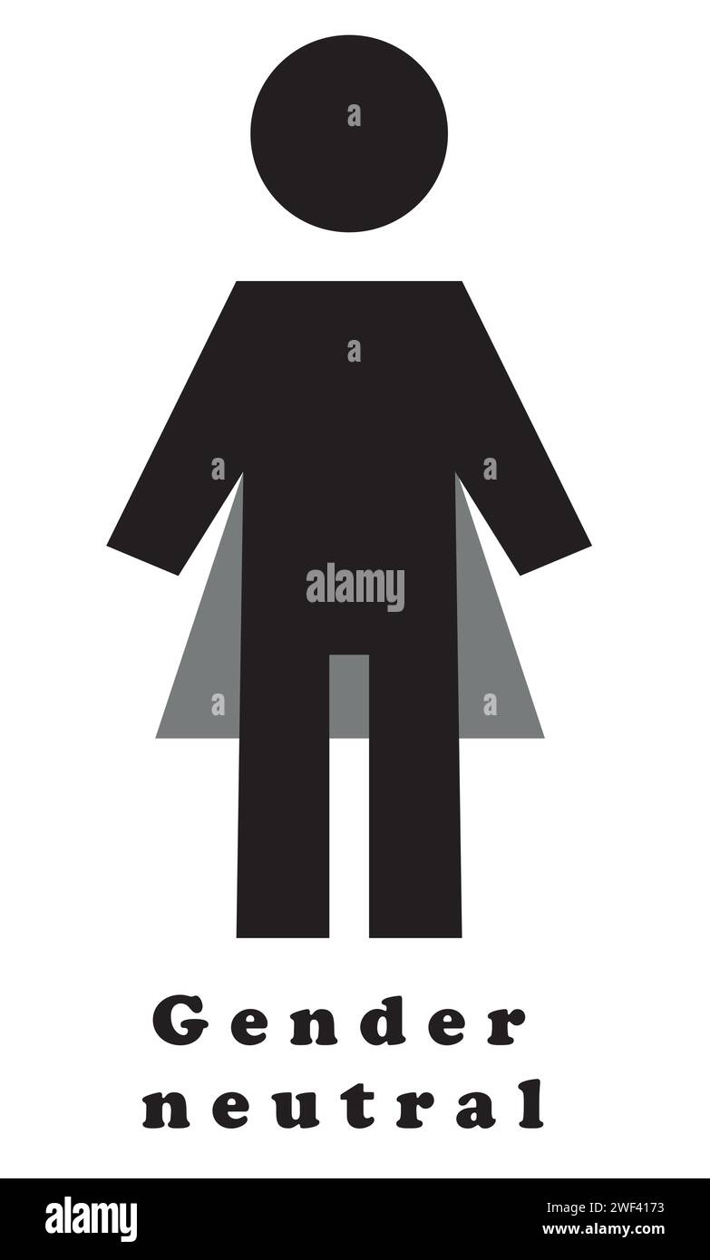 A sign for the toilet, both male and female as Gender Stock Vector ...