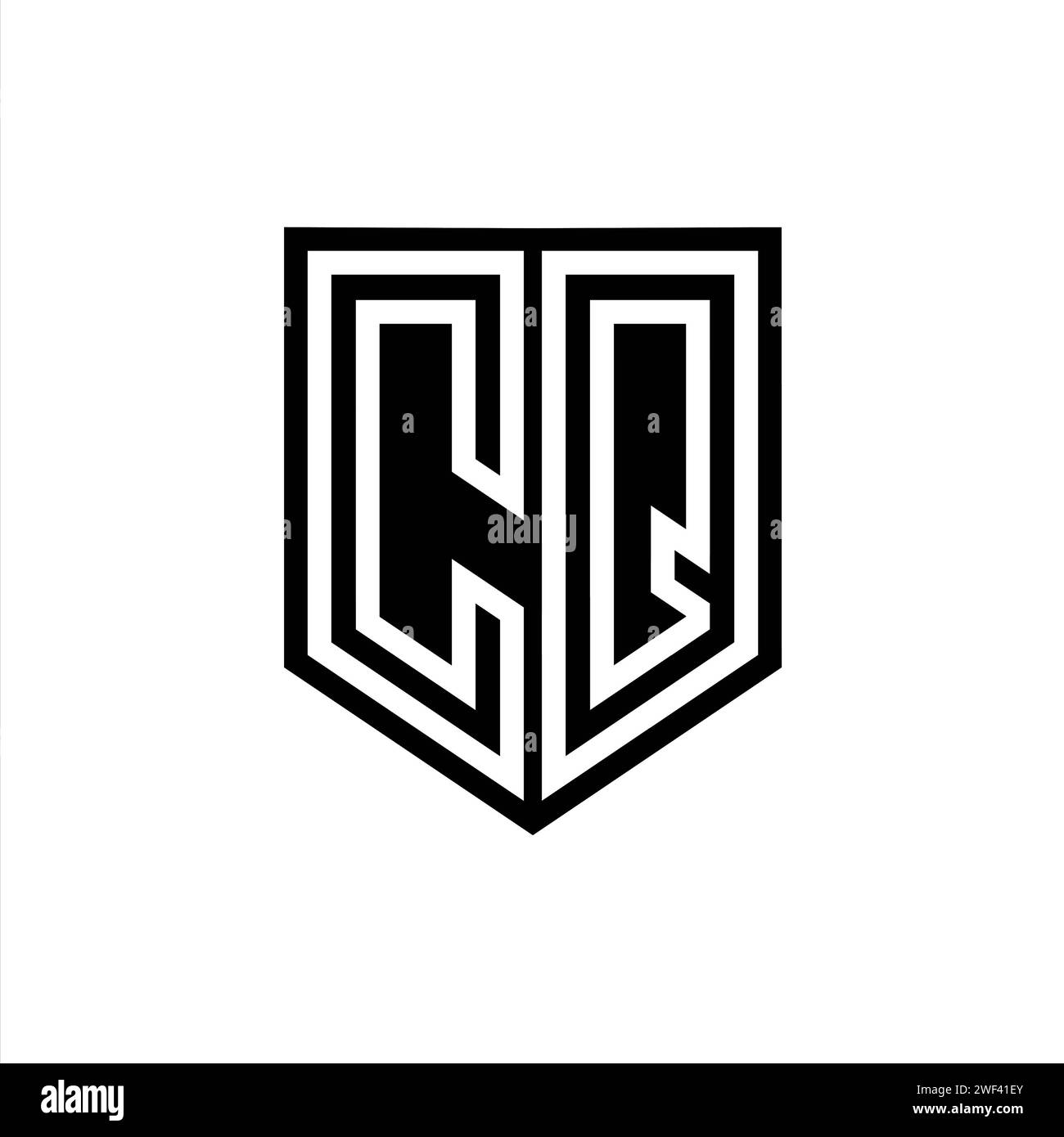 Cq letter design hi-res stock photography and images - Alamy